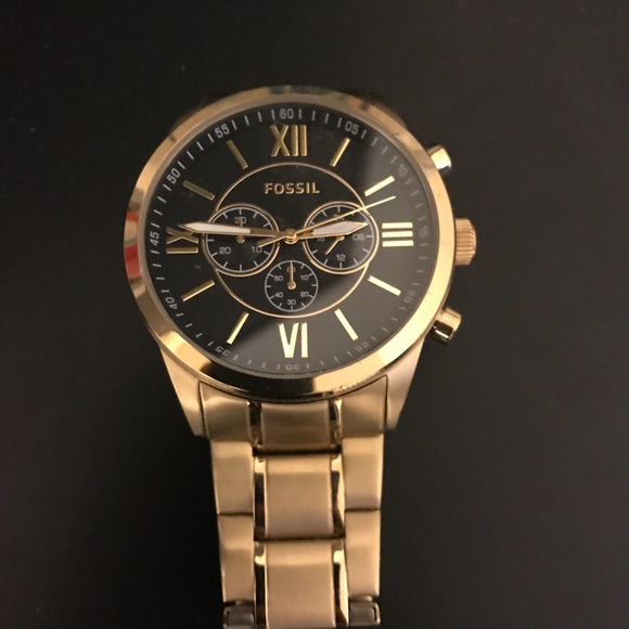 Fossil | Accessories | Fossil Chronograph Gold Tone Stainless Steel ...